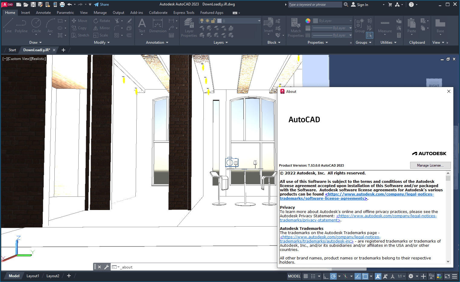 AutoCAD 2023 screenshot