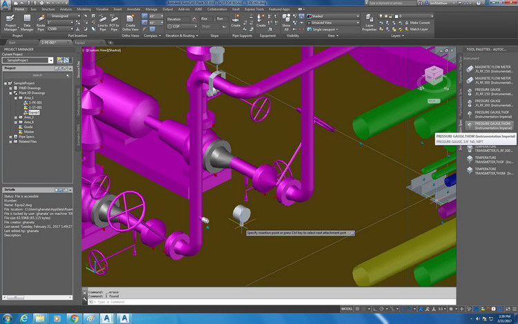 AutoCAD 3D blueprint