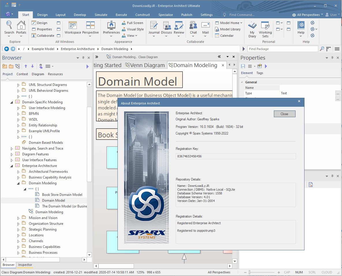 Enterprise Architect Screenshot